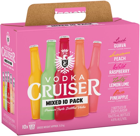 Vodka Cruiser Mixed 275mL (10 pack) | Vintage Cellars