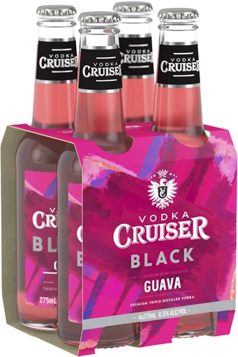 Buy Vodka Cruiser Black Guava Bottle 275mL Online | VC