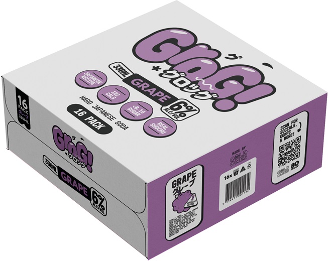 Grog Grape Sochu Vodka & Soda Can 330mL | Vintage Cellars