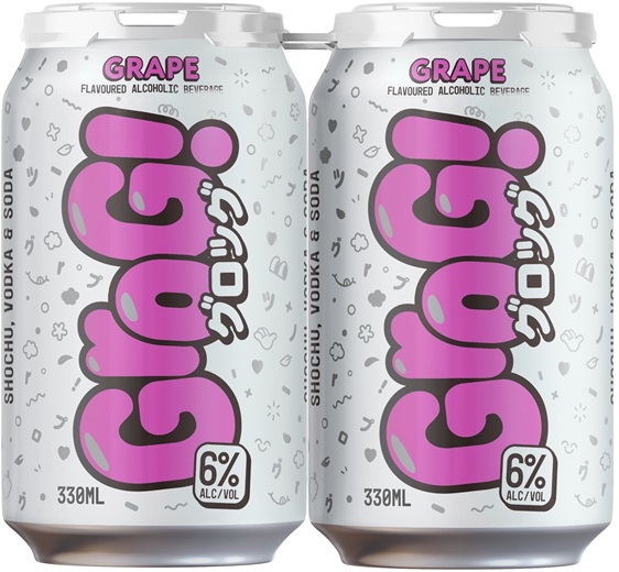 Grog Grape Sochu Vodka & Soda Can 330mL | Vintage Cellars